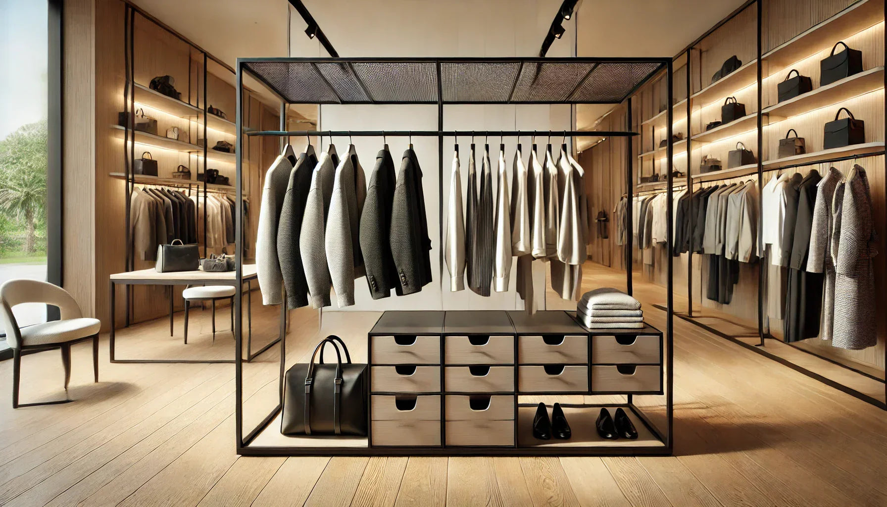 The importance of hanger and rack design for luxury boutiques and clot